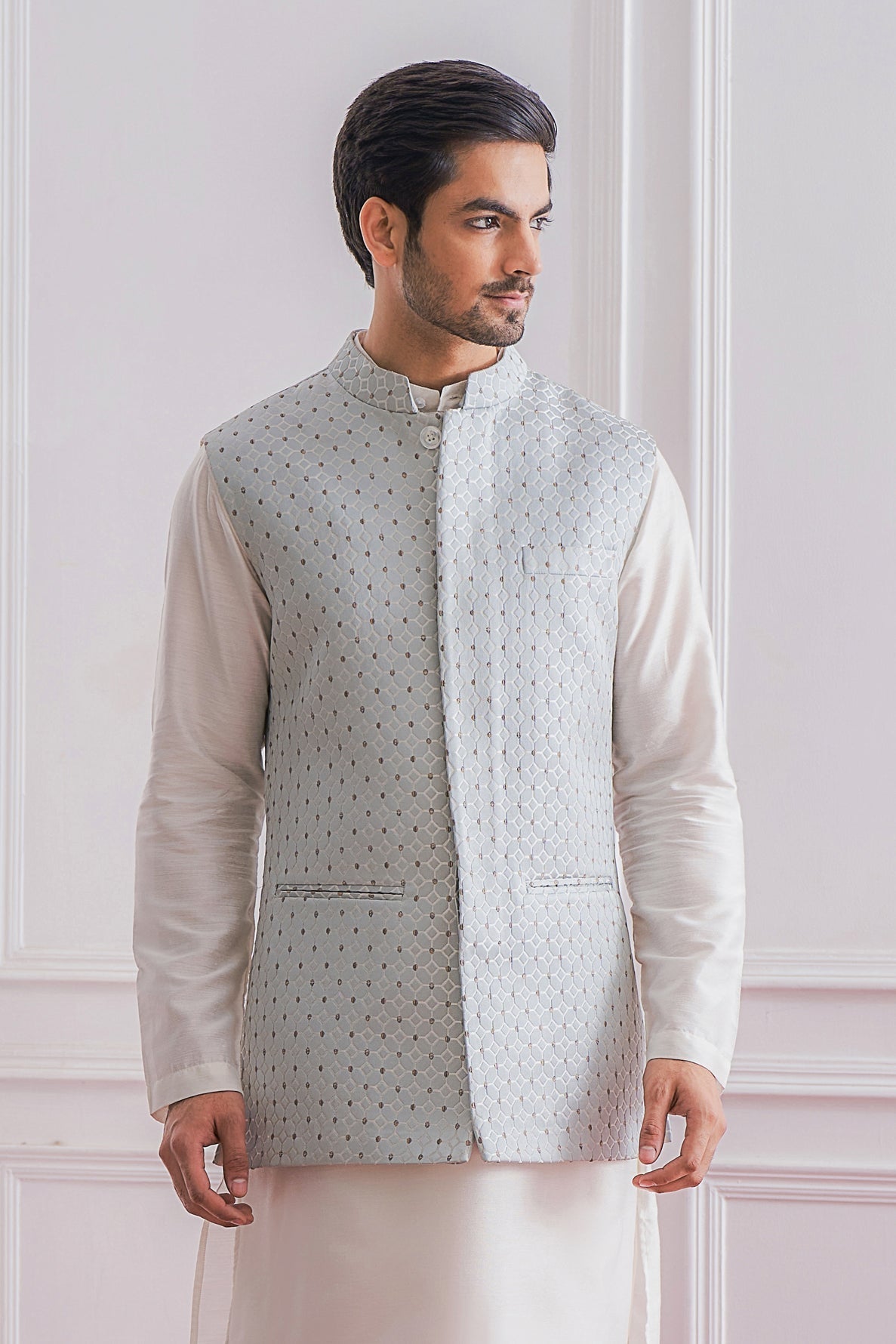 Shop Blue Bandi for Men online | Mirpur Bandi Set