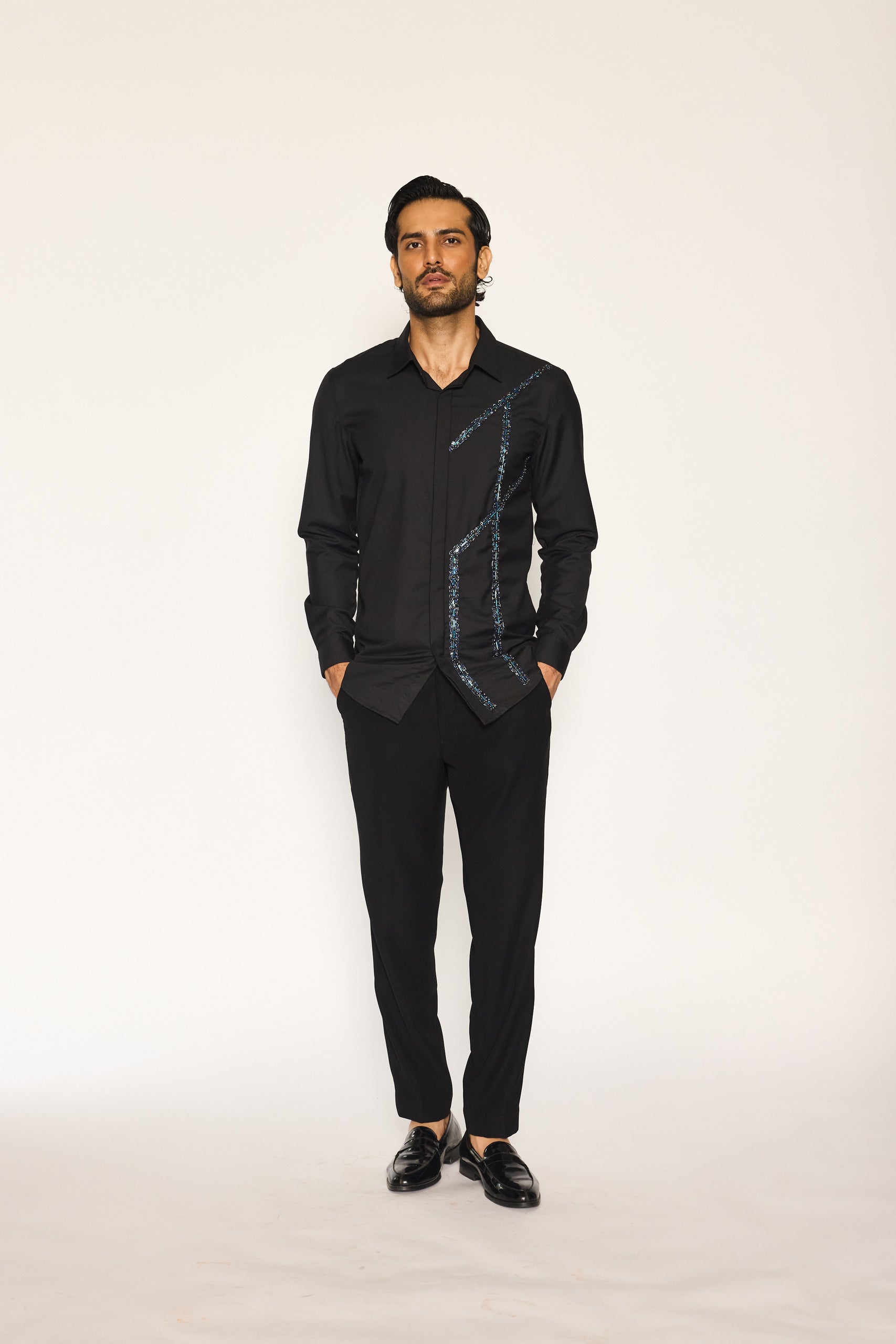 Zen Parallel Gallery Shirt – Embroidered | AVK Menswear